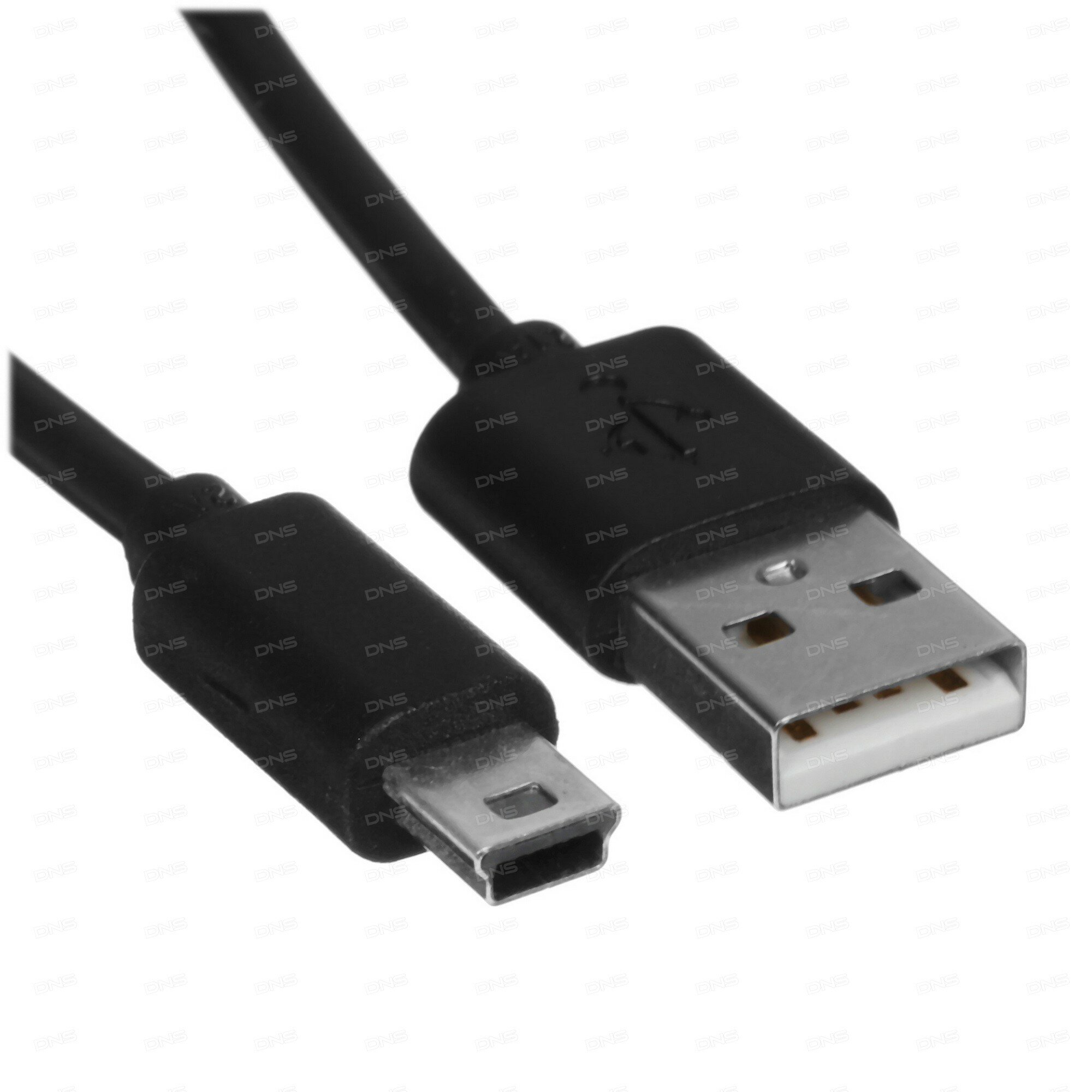 Кабель круглый Aceline mini USB - USB 2.0 Type-A черный 3 м