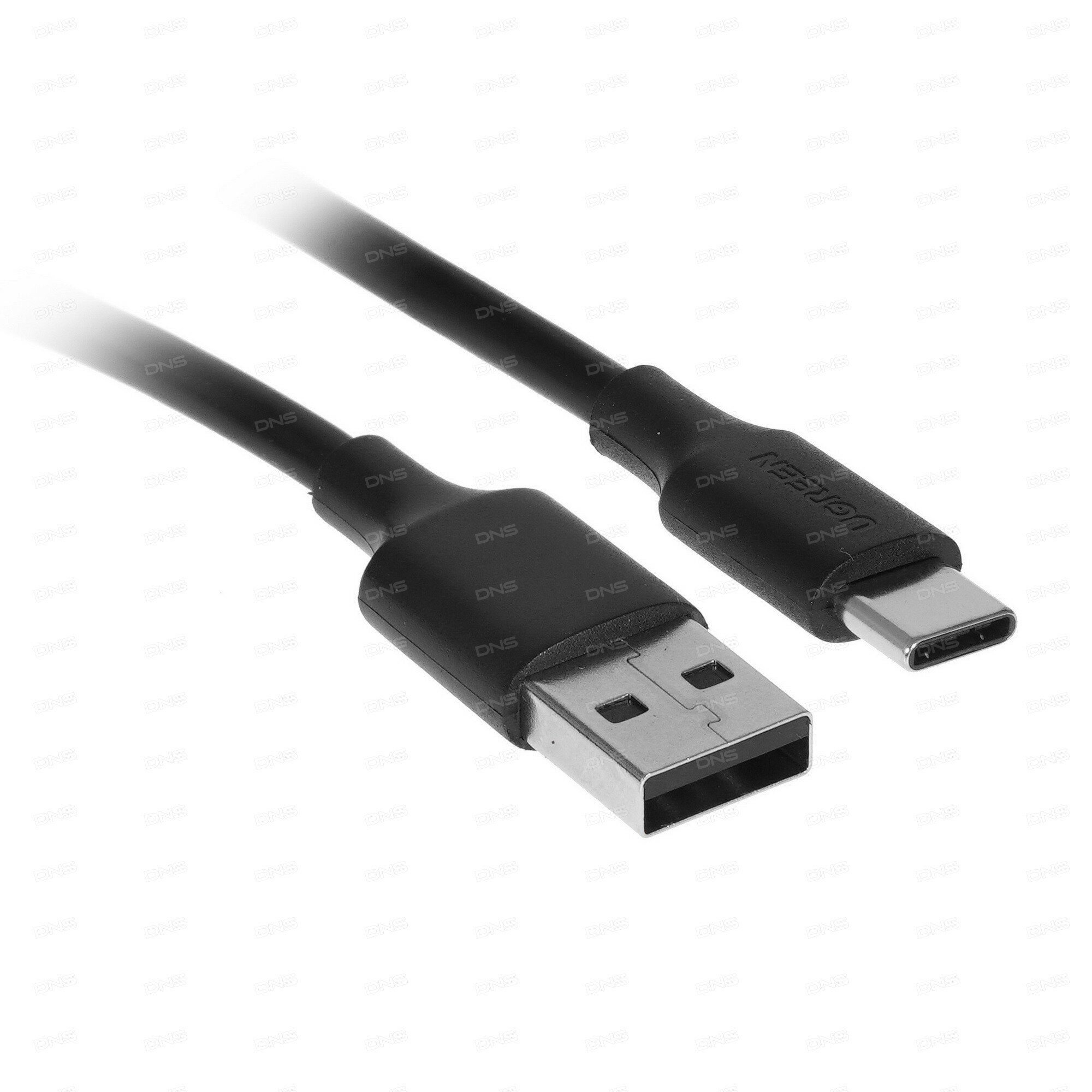 Кабель круглый Ugreen USB Type-C - USB 2.0 Type-A черный 1 м