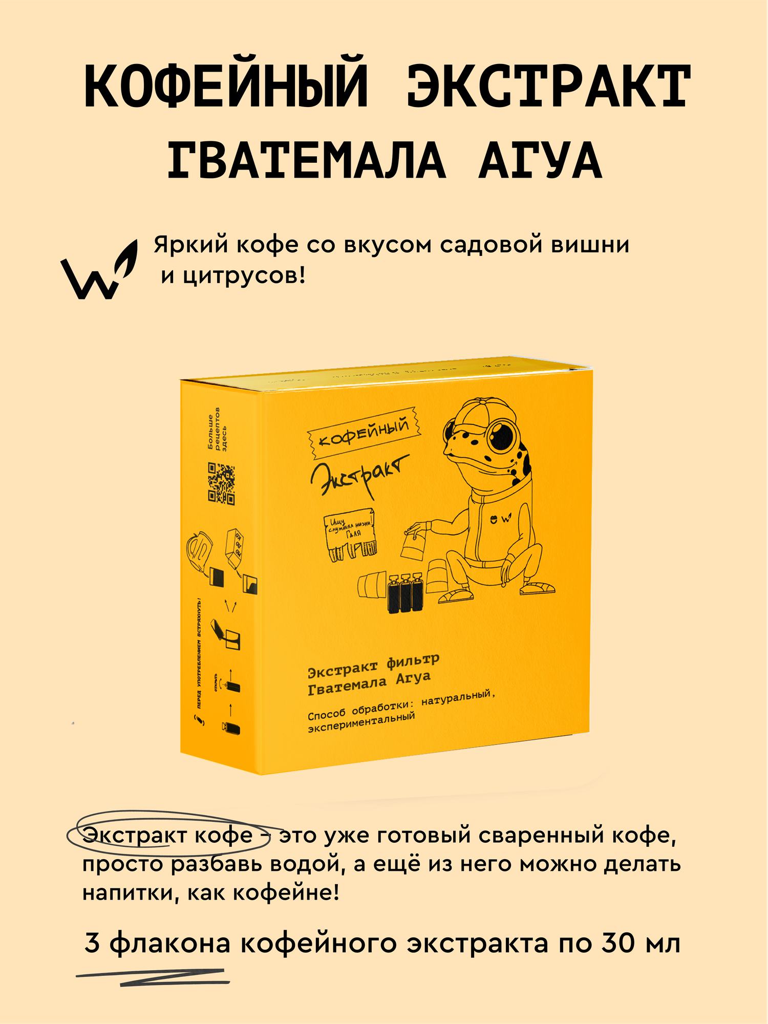 Кофейный экстракт Сварщица Екатерина "Гватемала Агуа" фильтр, 3 шт.
