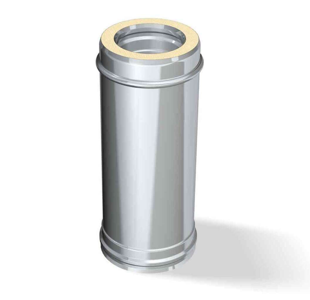 Труба-сэндвич для дымохода Ф 180х280 L 0,5м (430/0,5х0,5) CORAX