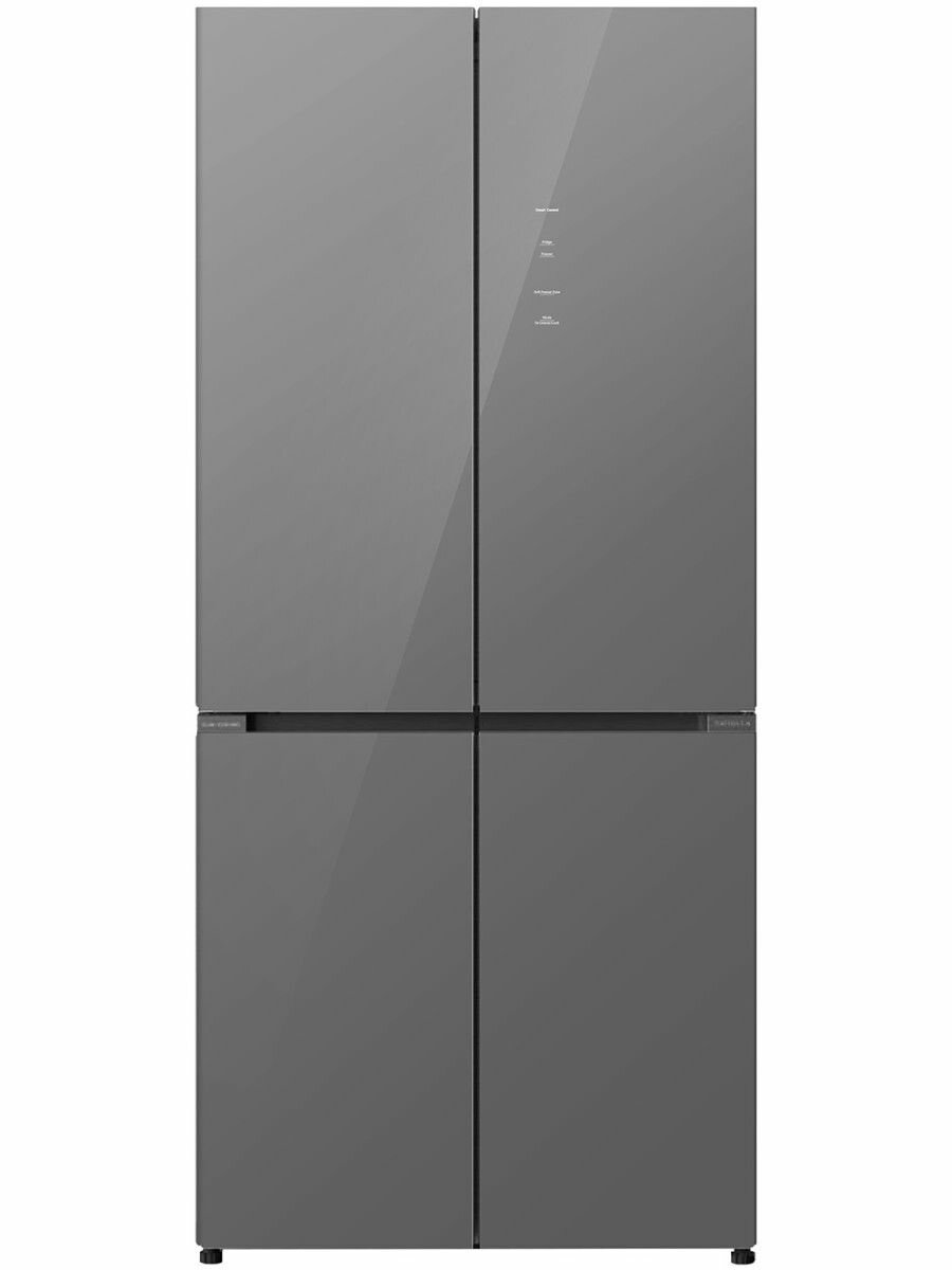 Холодильник Lex LCD485GRID, трехкамерный, 418 л, Total No Frost, инверторный, серое стекло