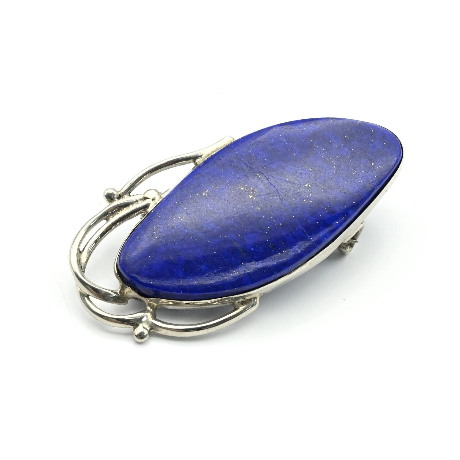 Брошь, лазурит