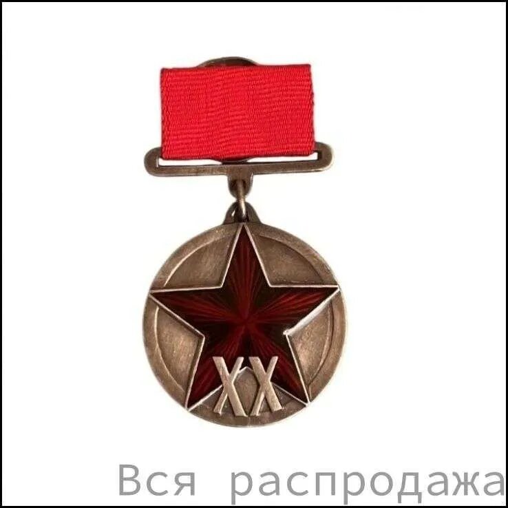 Муляж 20 лет РККА 1 тип на винте (высококачественный образец для музея)