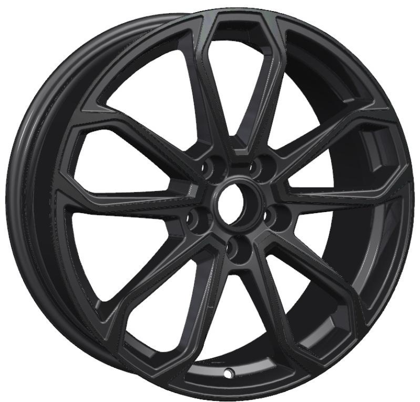 Диск колесный Carwel Юкон 1816 (Geely Coolray) 7,0x18 5x114,3 Dia54.1 ET53 цвет BL (черный глянцевый)