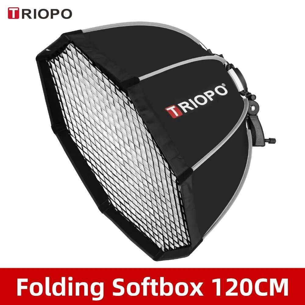 AMBITFUL Софтбокс 55/65/90/120 см для вспышки 120cm Softbox Grid