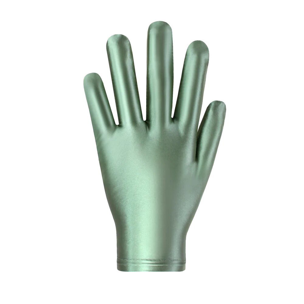 MJINM глянцевые атласные перчатки для женщин М, Изумрудный, Darkseagreen