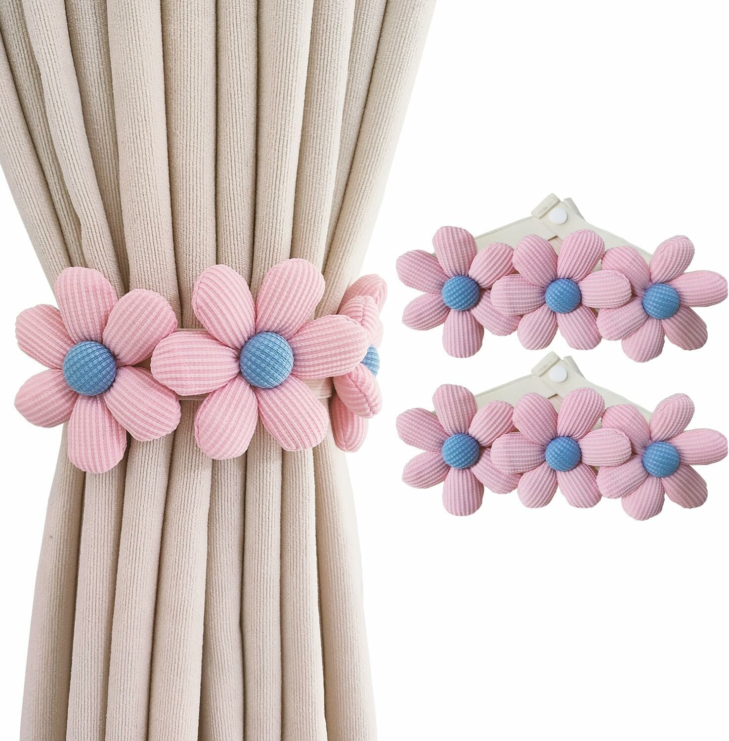 Подхваты для штор, стильные прихваты для всех видов занавесок, декор для детской, 2 шт