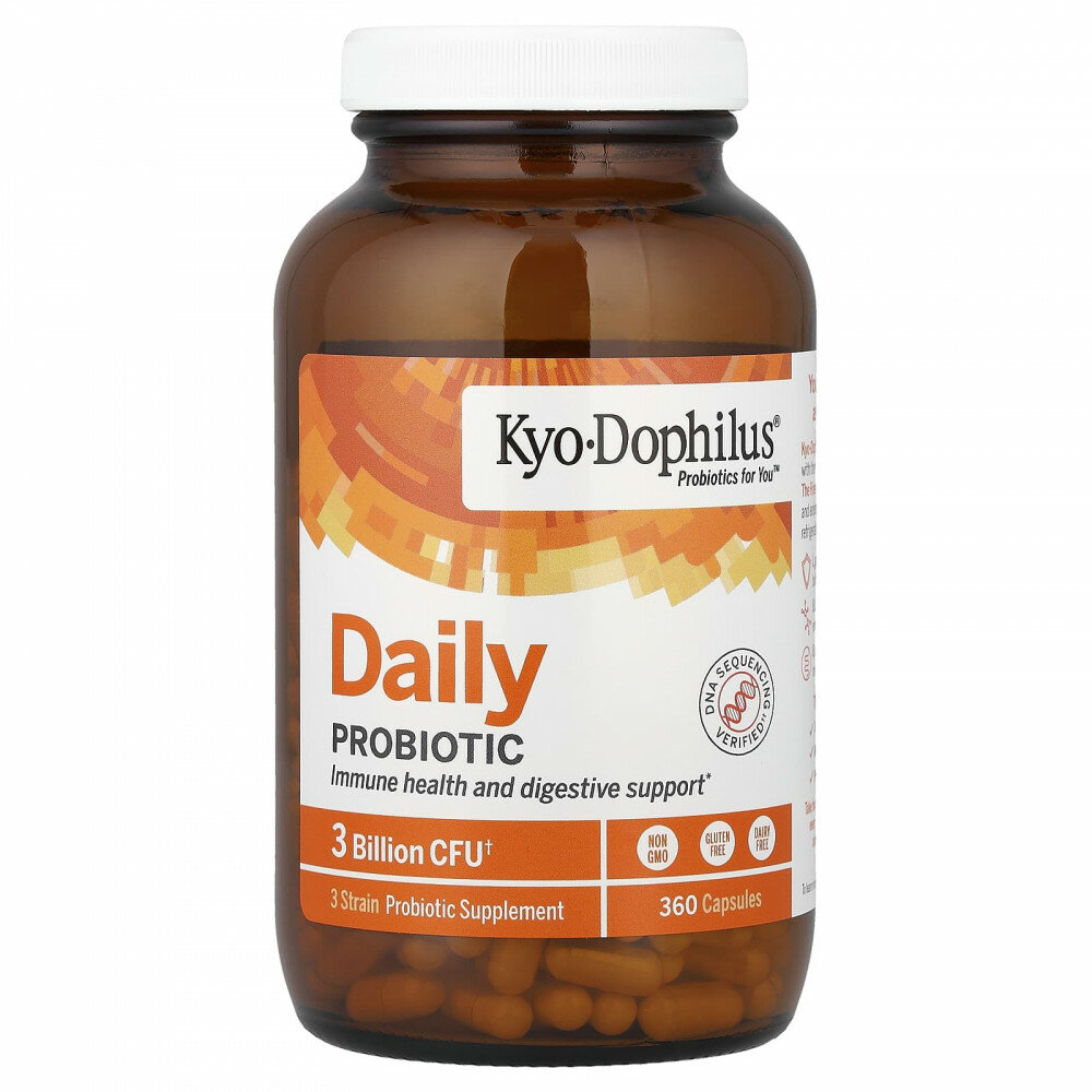 Kyolic, Kyo-Dophilus®, пробиотик для ежедневного приема, 360 капсул