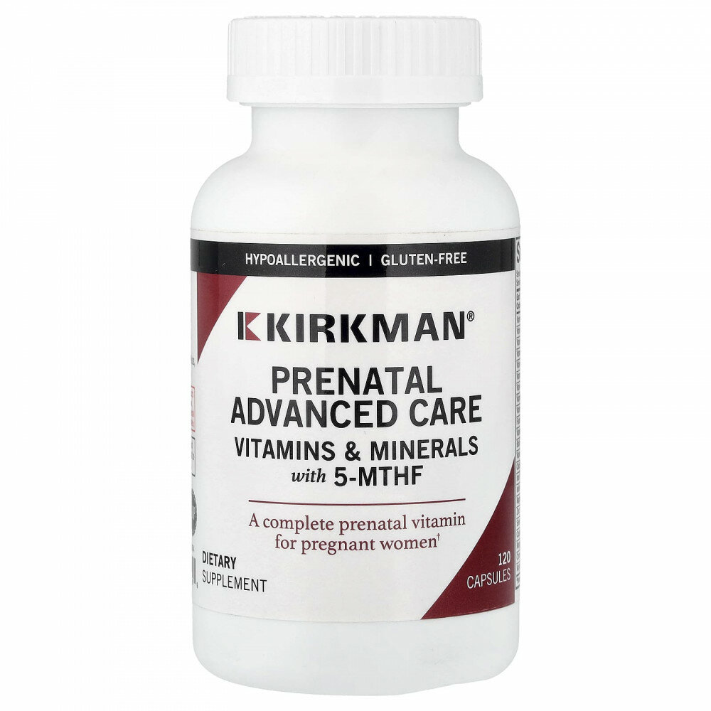 Kirkman Labs, Prenatal Advanced Care, 120 капсул