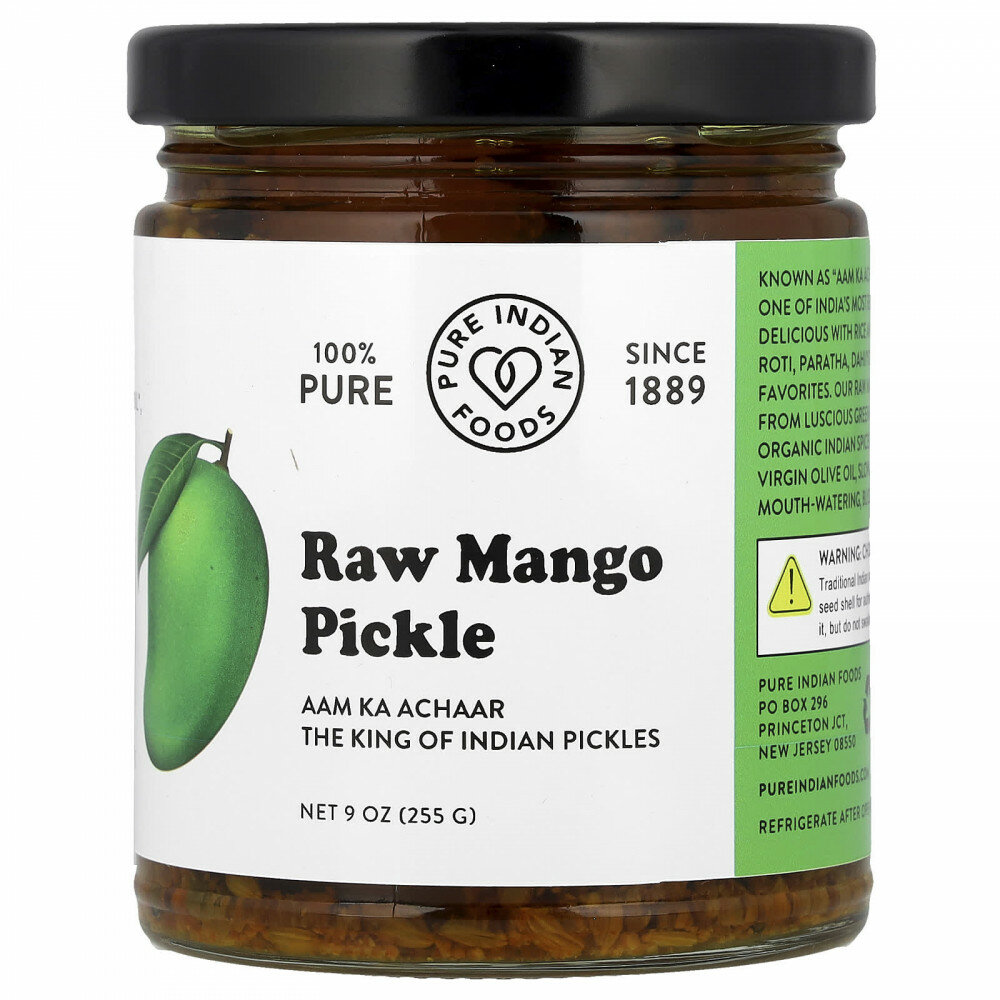 Pure Indian Foods, Необработанный рассол из манго, 255 г (9 унций)