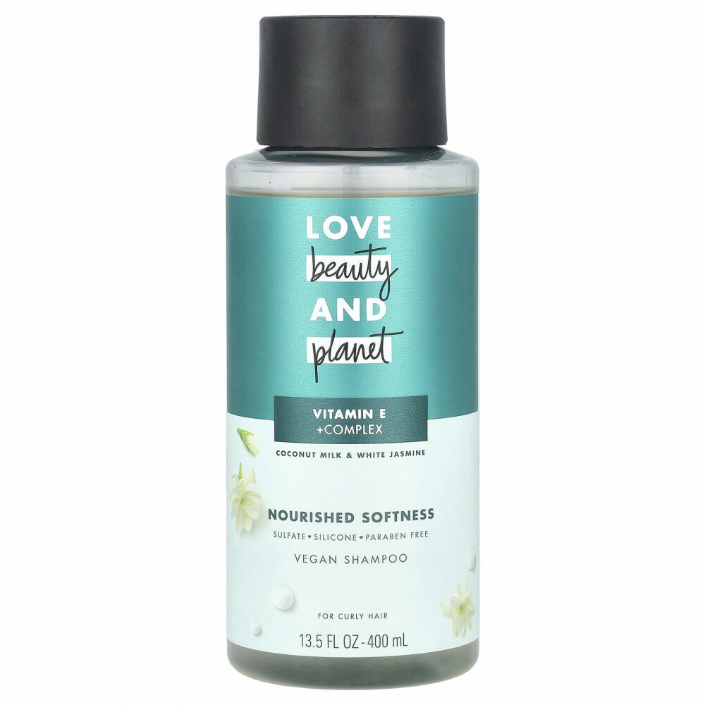 Love Beauty and Planet, Веганский шампунь, для вьющихся волос, кокосовое молоко и белый жасмин, 400 мл (13,5 жидк. унц.)