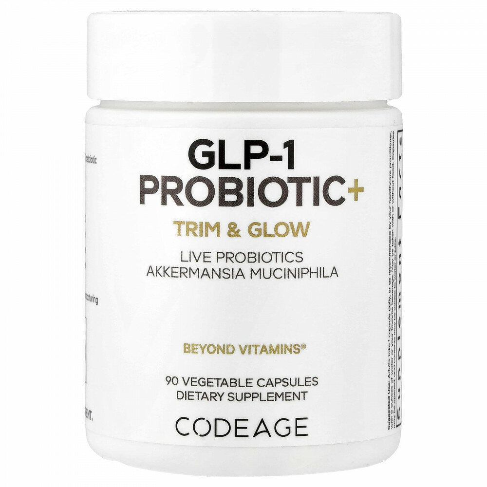 Codeage, GLP-1 Probiotic +, 90 растительных капсул