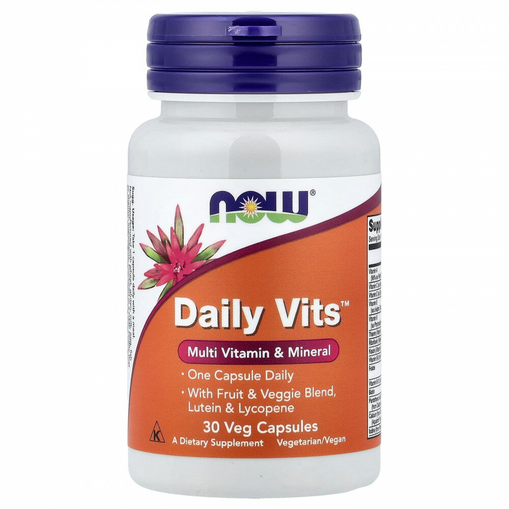 NOW Foods, Daily Vits™, 30 растительных капсул