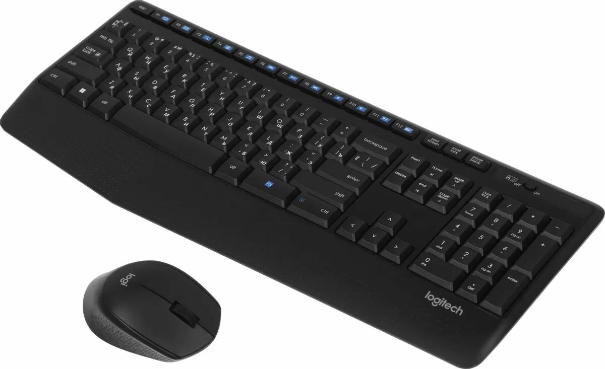 Клавиатура + мышь Logitech MK345 клав: черный мышь: черный USB беспроводная Multimedia (920-012925)