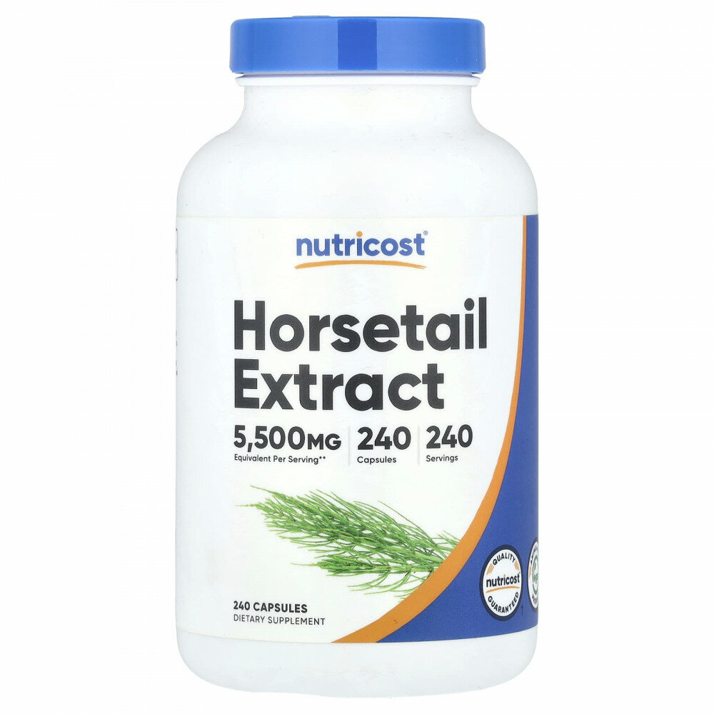 Nutricost, Экстракт хвоща, 5500 мг, 240 капсул