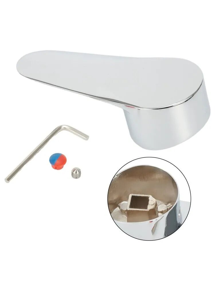 Металлическая ручка крана