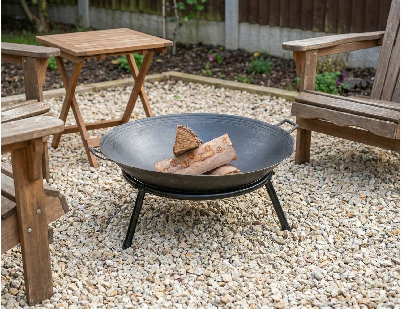 Костровая чаша с ручками файр мэйджик, чугун, 60 см, Koopman International C83000030