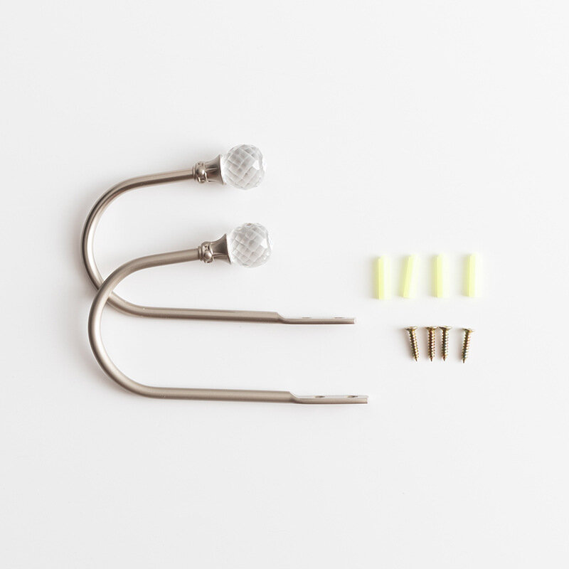 Аксессуары для украшения окон, простые настенные крючки из сплава в форме буквы U для штор, настенный крючок из металла с гальваническим покрытием под античную бронзу.