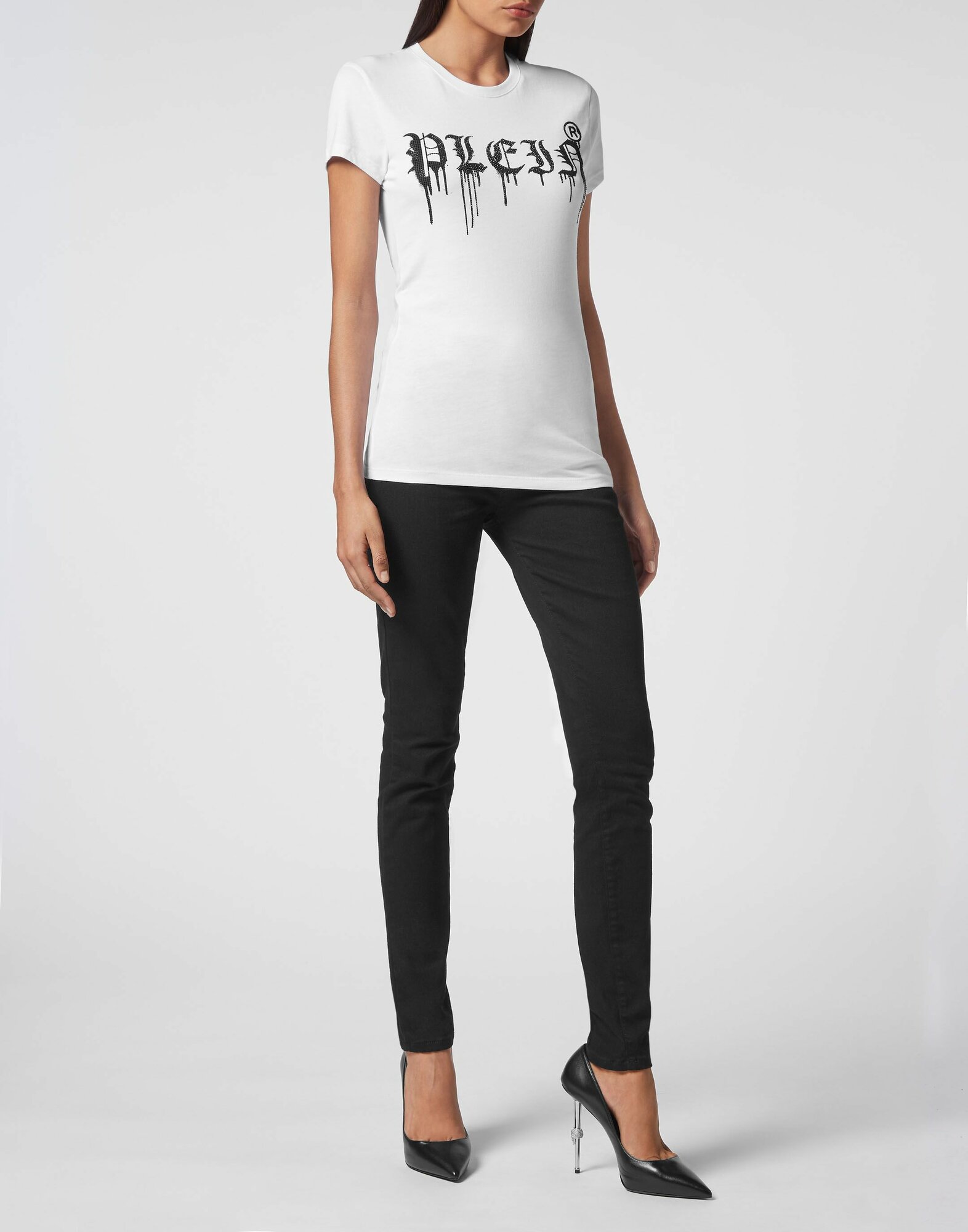 Футболка PHILIPP PLEIN Осень-зима 2022, размер 44, белый — фото 1