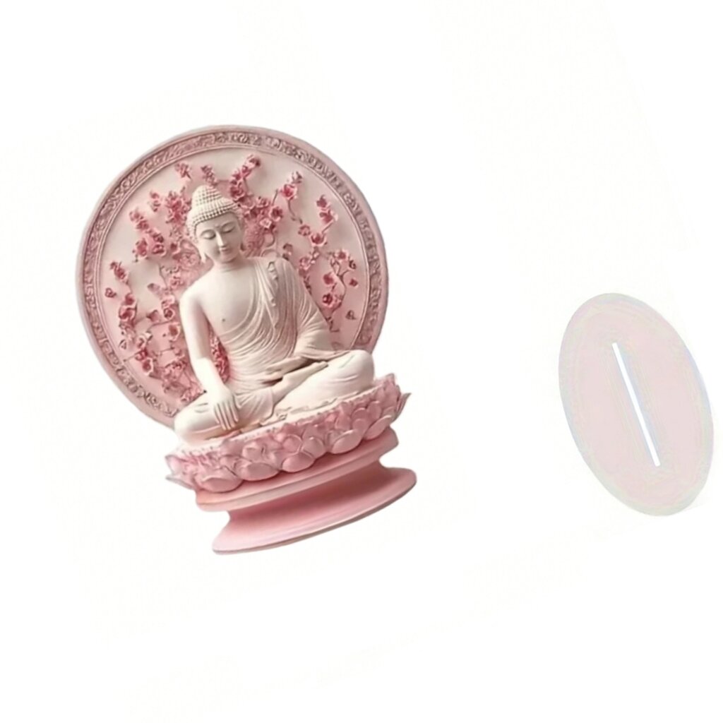 Элегантная 2D Акриловая Статуя Медитирующего Будды, Декоры Домашней Столешницы, Буддийская Статуэтка, Духовная Скульптура, Духовный Подарок