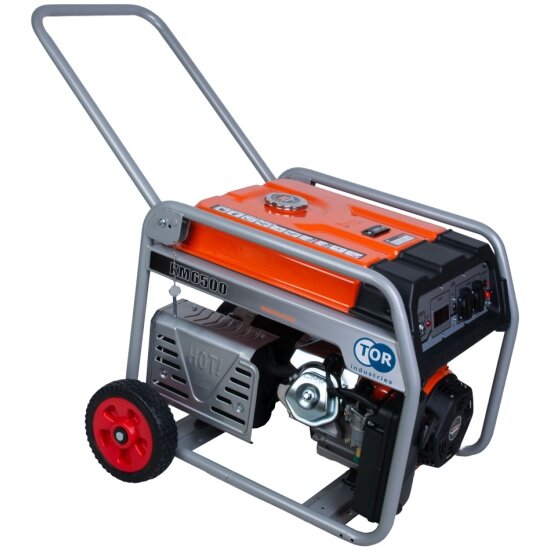Tor Генератор бензиновый KM6500H 5,0 кВт 220В 27 л с электростартером и колесами 1018117