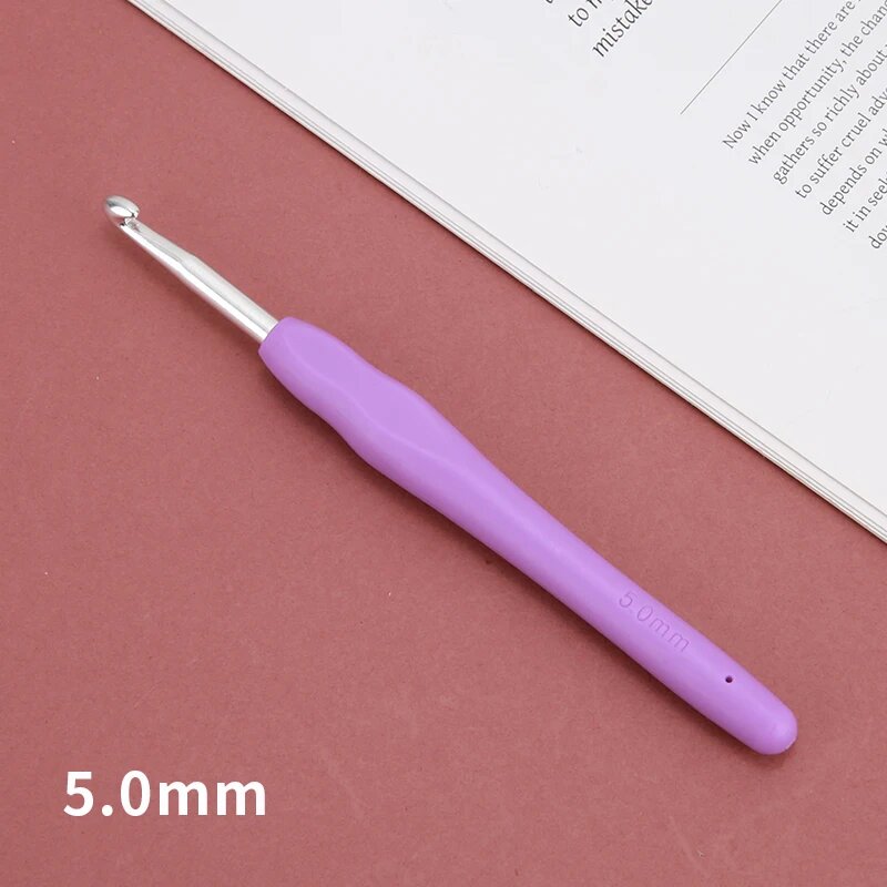 Крючки для вязания алюминиевые 2-10 мм 5.0mm random color1