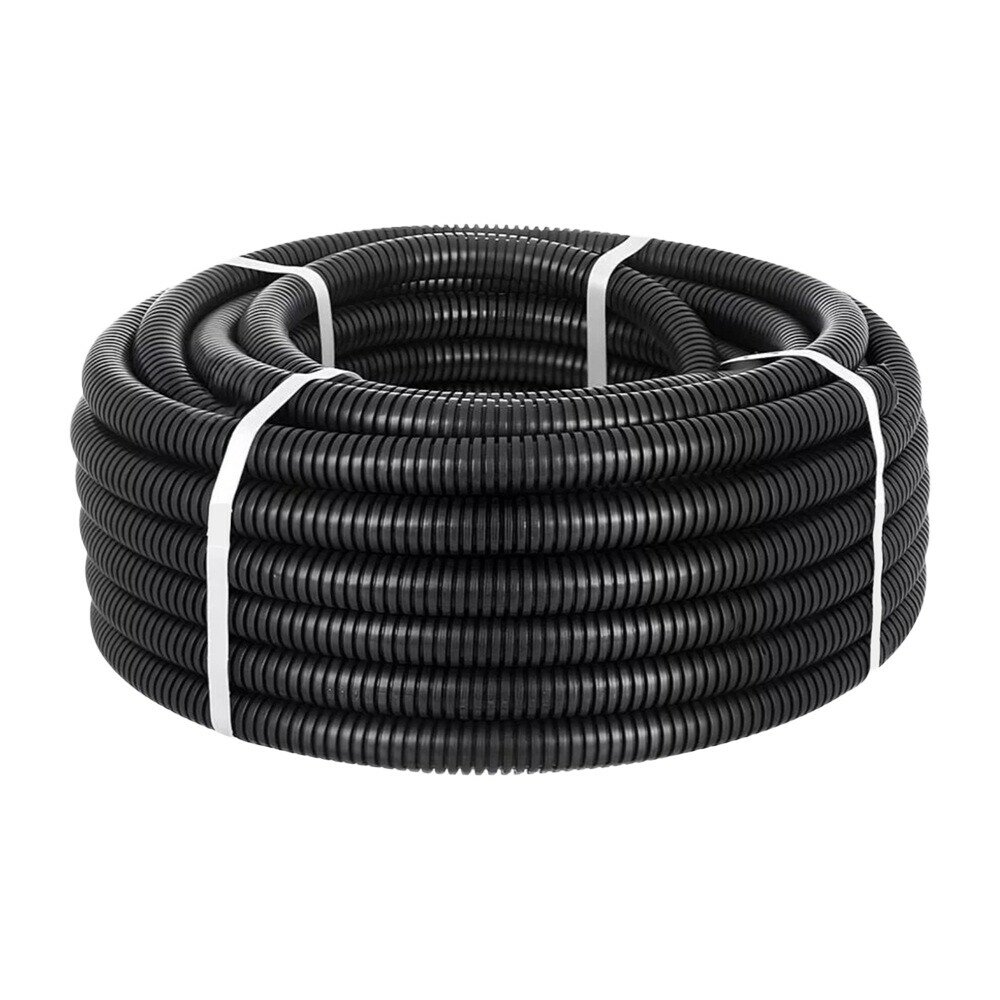 Труба гофрированная ПНД 32 мм Agis Profile тяжелая с зондом черная (25 м) (70.10.05.32.025)