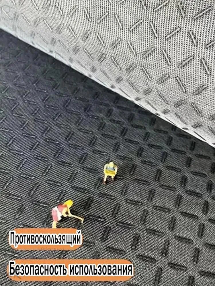 Коврик придверный 50x80 см противоскользящий с цветочным рисунком — фото 1