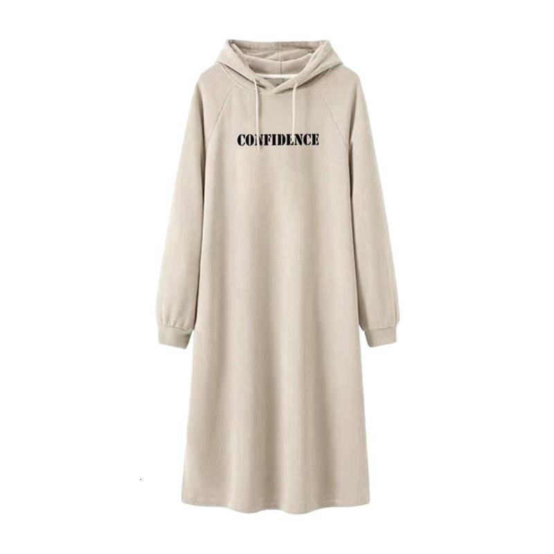 Флисовая худи-платье для беременных, Цвет чая с молоком - L