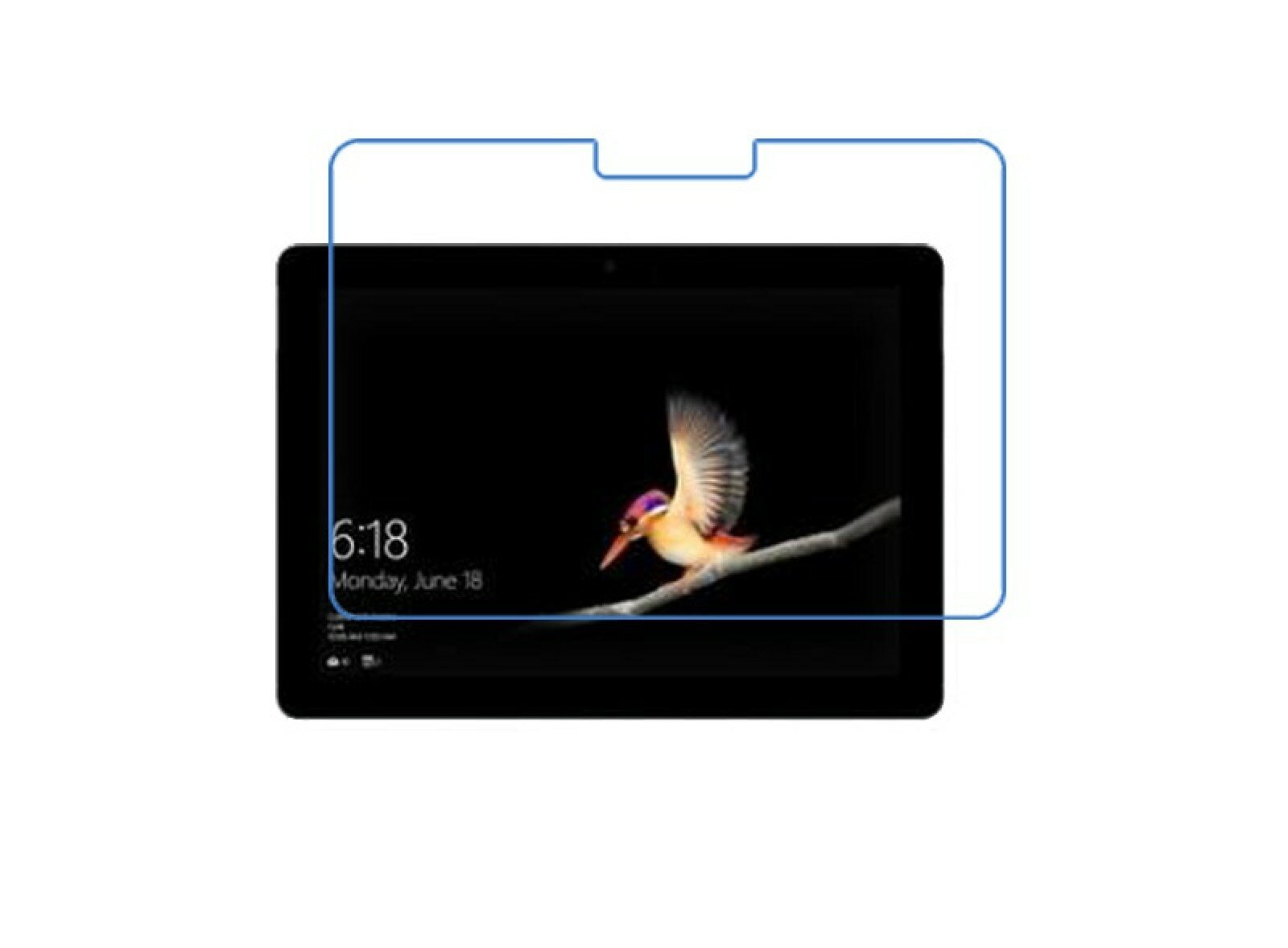 Защитная пленка MyPads для планшета Microsoft Surface Go глянцевая с точными вырезами