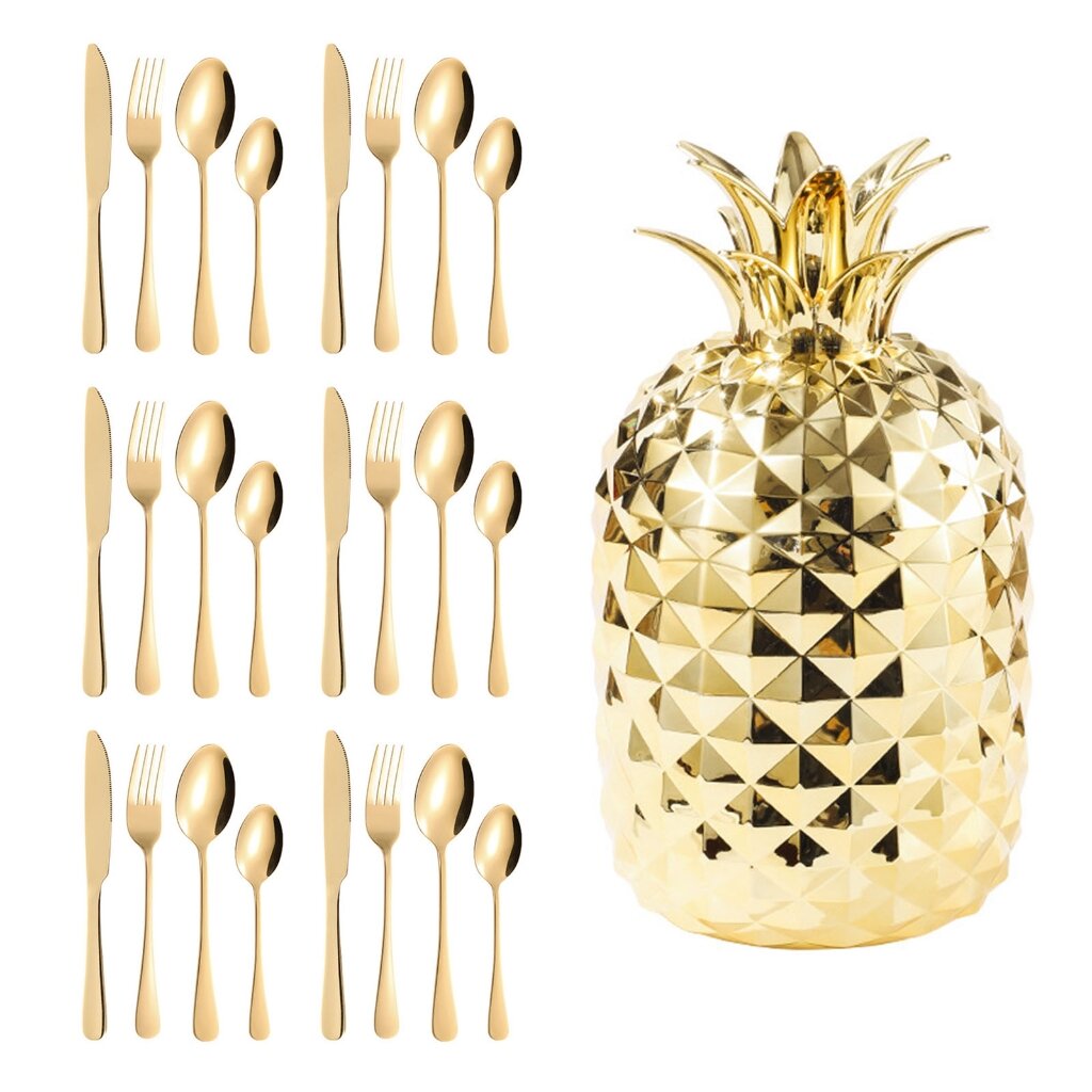 Серебряный набор столовых приборов