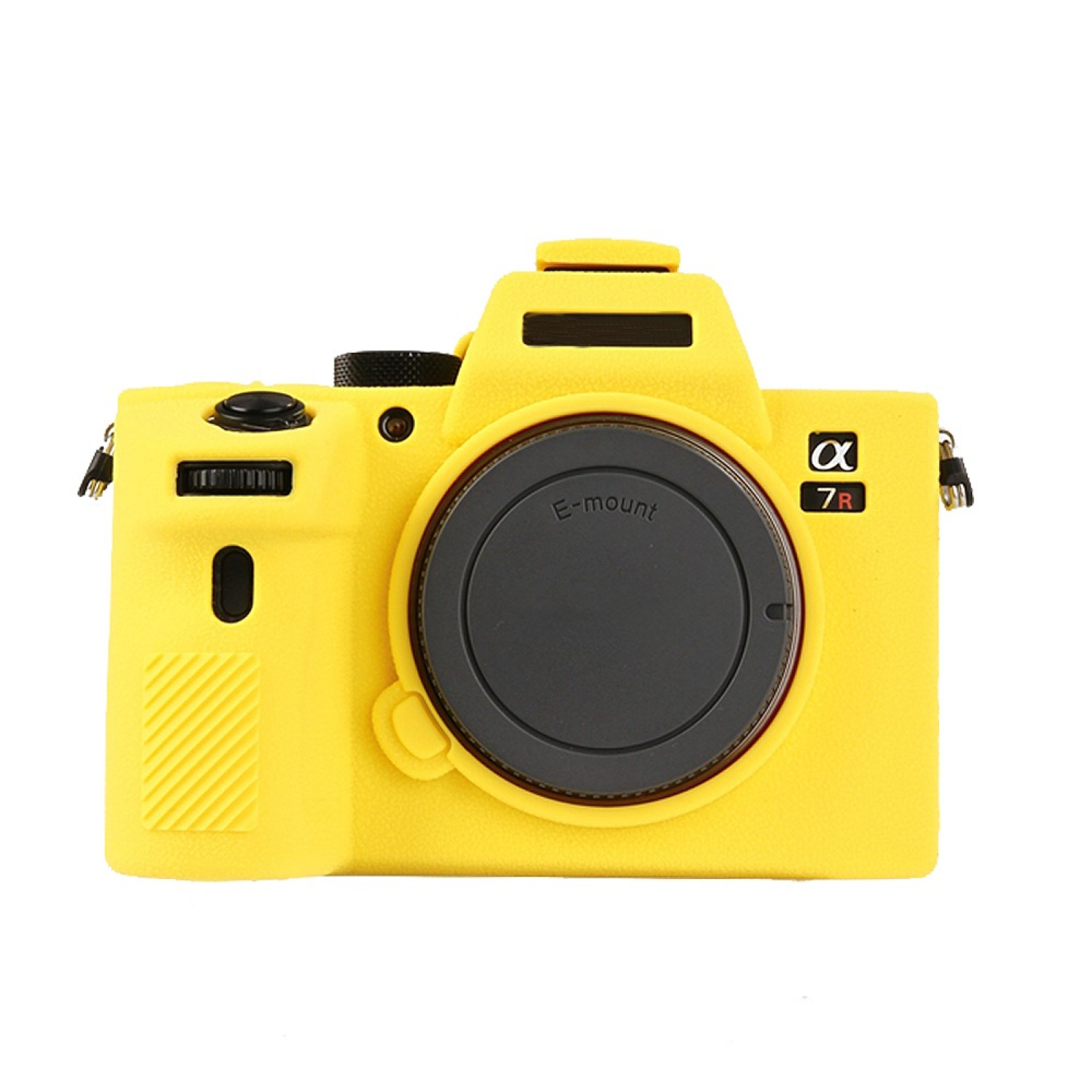 Силиконовый противоударный чехол MyPads для фотоаппарата Sony Alpha ILCE-A7RM3/A7R3 III/A7M3/A7III/mark 3 ярко-жёлтый ультра-тонкий