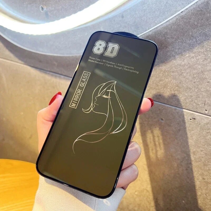 Защитное стекло 8D Mirror Glass для iPhone Air, Gold