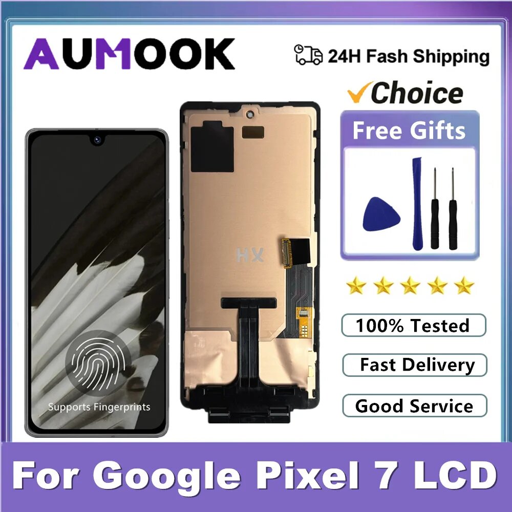 6,3-дюймовый OLED-дисплей для Google Pixel 7, ЖК-дисплей GVU6C GQML3 GO3Z5, замена цифрового сенсорного экрана в сборе для Pixel 7, экран дисплея