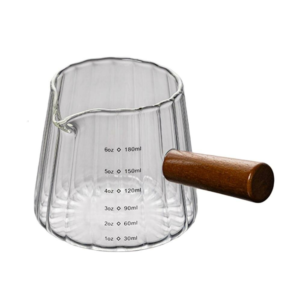 Жаропрочный стеклянный мерный стакан, Чашка облачного молока объемом 180 мл