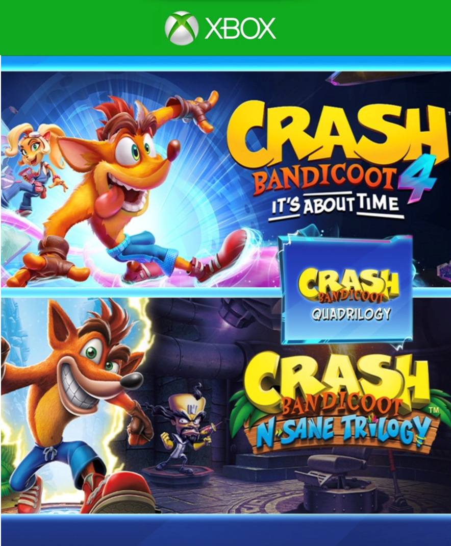 Игра Crash Bandicoot набор Quadrilogy для Xbox One/Series X|S, Русский язык, электронный ключ Аргентина
