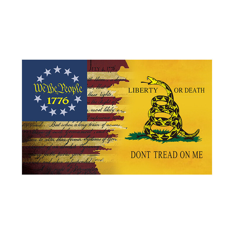 Флаг Американской революции 1776 года «Мы, народ» — флаг Свободы или Смерти, с изображением змеи Гадсдена, исторический флаг США, полиэстер, размер 3x5 футов, для патриотических акций и исторических событий | Флагшток в комплект не входит
