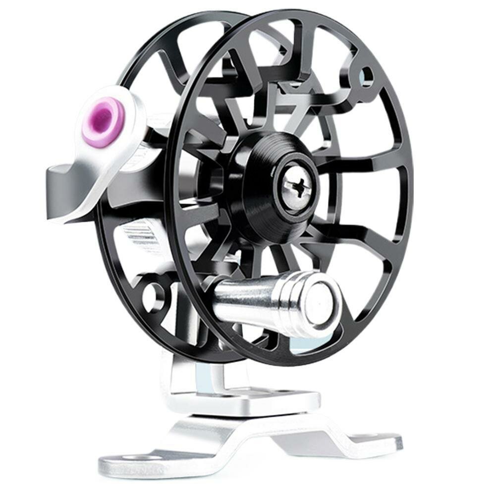 Катушка Fly, цельнометаллическая рыболовная катушка 53 мм/50 г с модернизированным основанием, легкая мини-колесная снасть для ловли форели и щуки