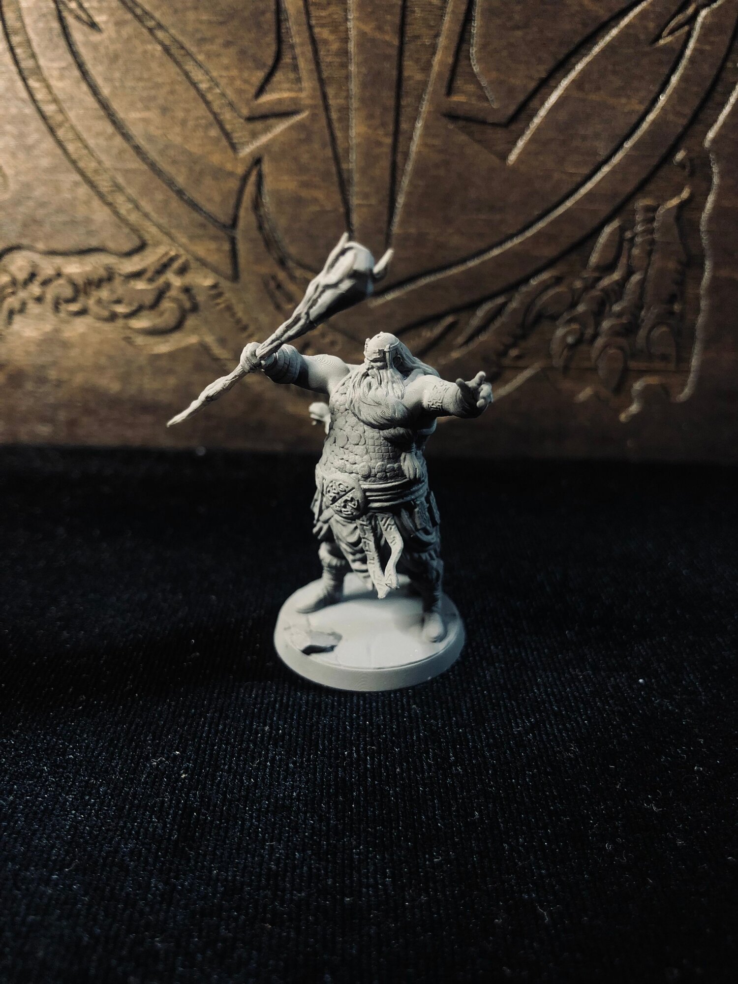 Стихийный, тучный маг - Миниатюра для настольных игр DnD, ДнД, Dungeons & Dragons, Pathfinder.