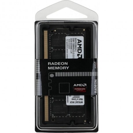 Оперативная память DDR4 AMD 32Gb 3200MHz SO-DIMM (R9432G3206S2S-U)