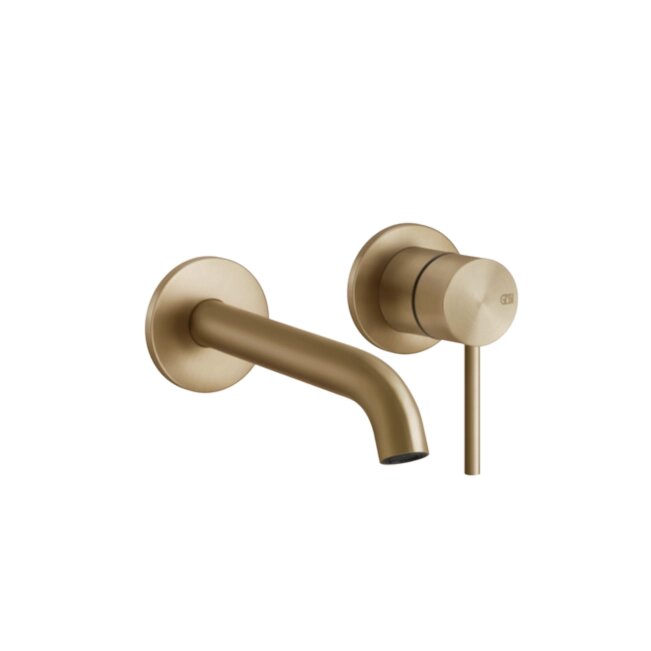 Смеситель Gessi 316 54086#726 для раковины, встраиваемый, цвет Warm bronze brushed PVD
