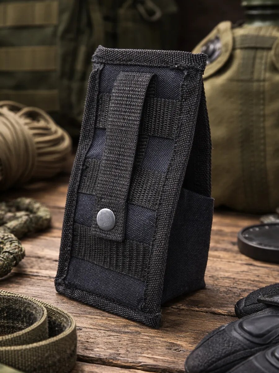 Подсумок тактический с системой MOLLE универсальный на липучке черный