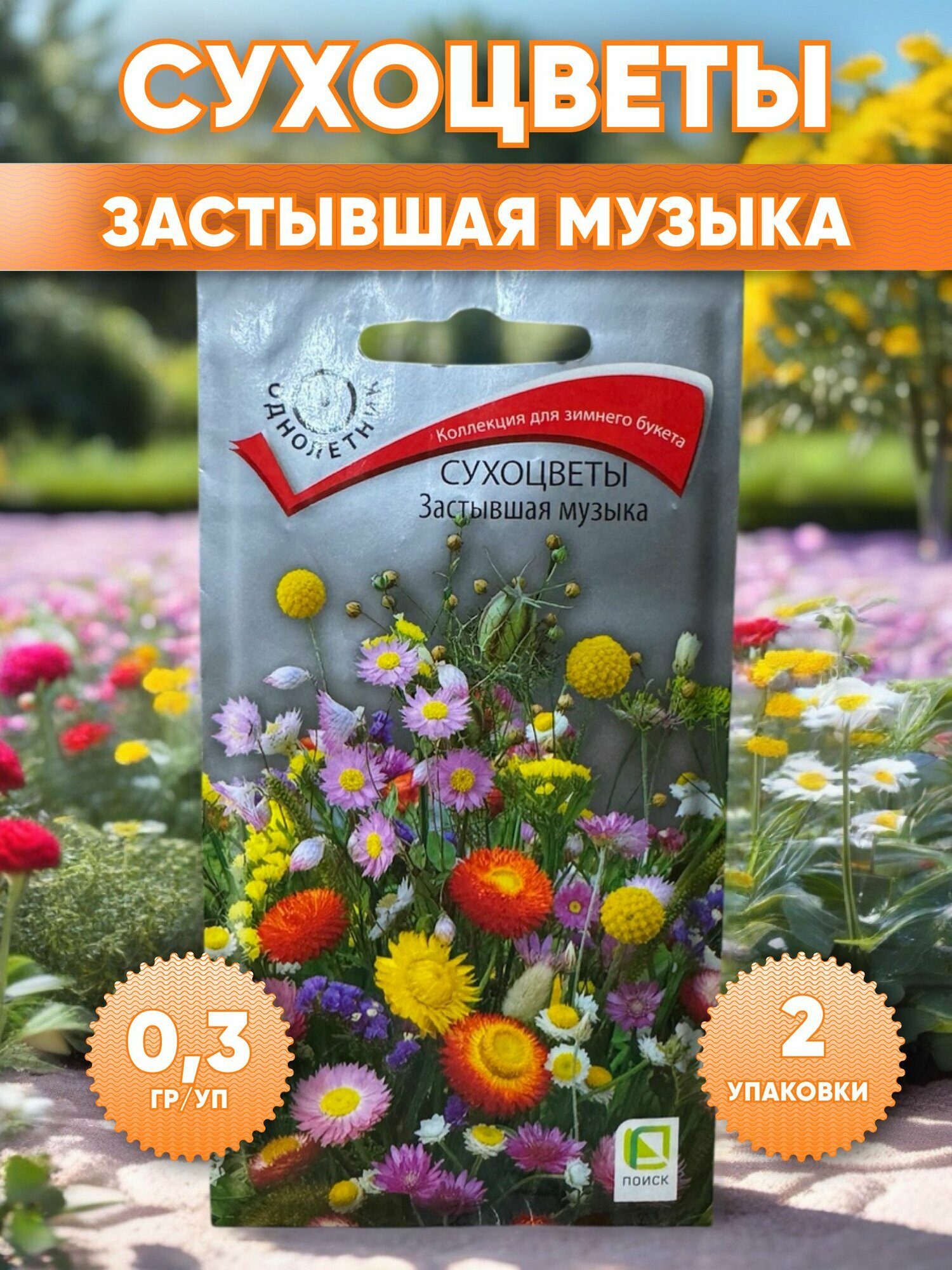 Семена Сухоцветов "застывшая музыка" 0,3г/2уп, Поиск