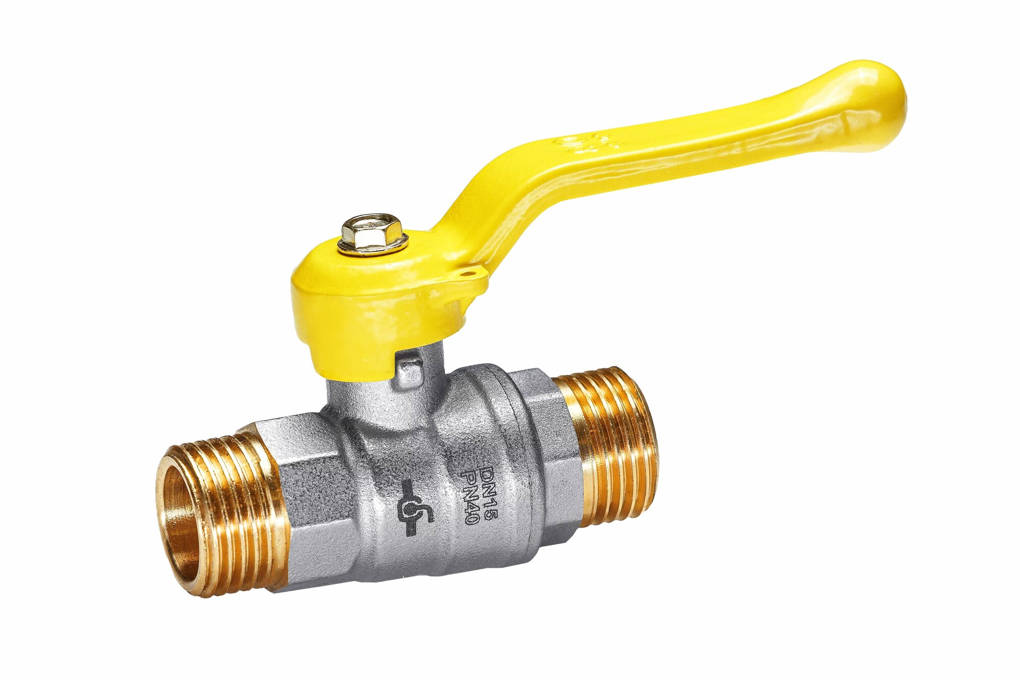 Кран шаровой для газа резьба/резьба полнопроходной (рычаг) Temper 1/2"