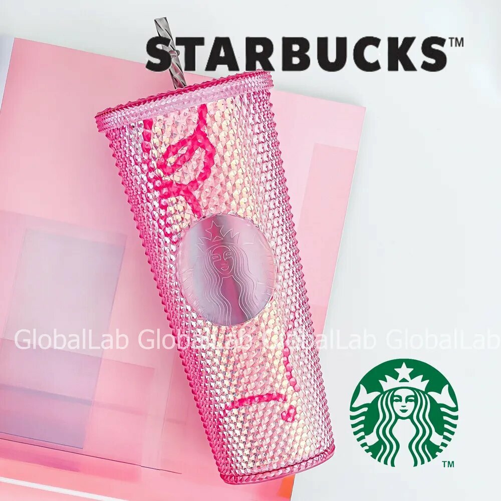 Стакан Starbucks BlackPink с двойными стенками 710 мл 1 шт розовый