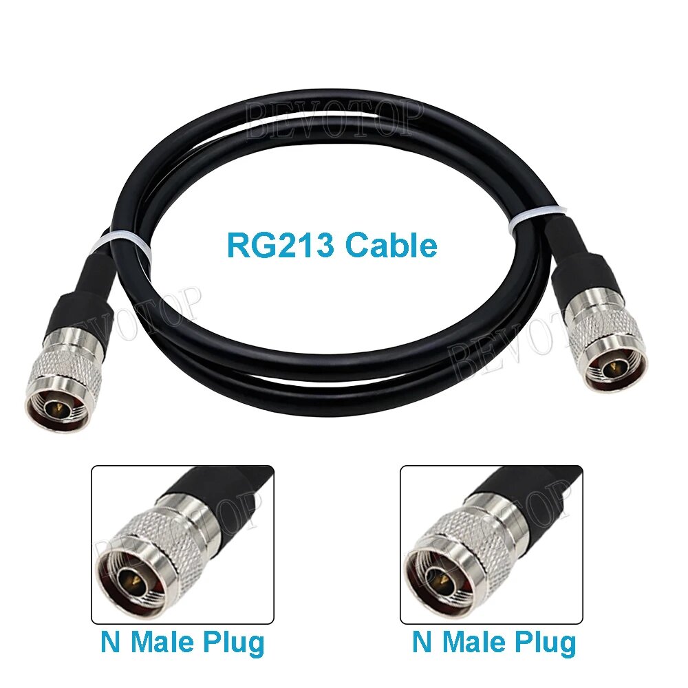 BEVOTOP RG213 коаксиальный кабель N-N 0.5м 5M, N Male to N Male