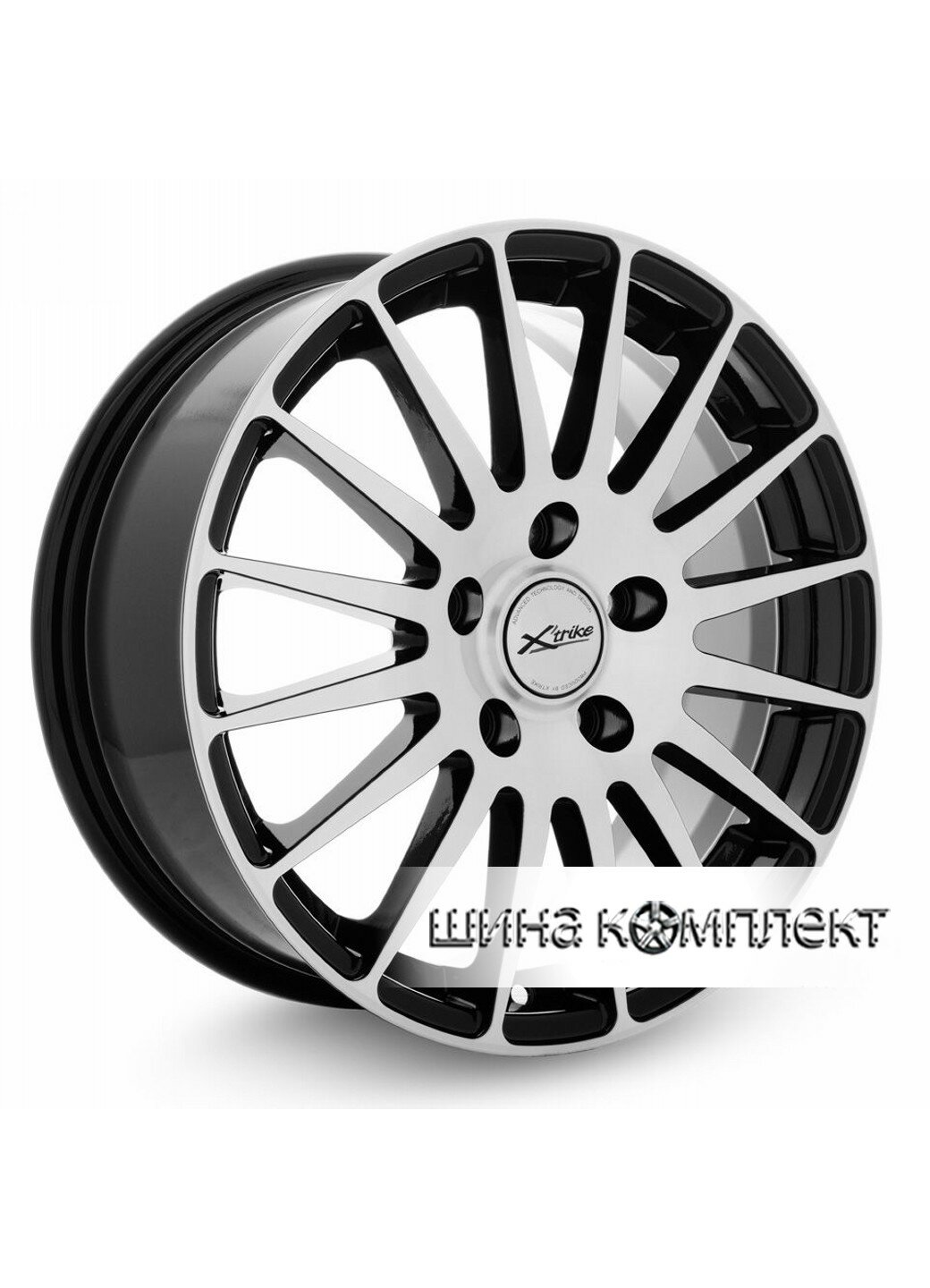 Колесный диск X-trike X-128 6,5x16 5x100 ET40 67,1 BK/FP литой для автомобиля