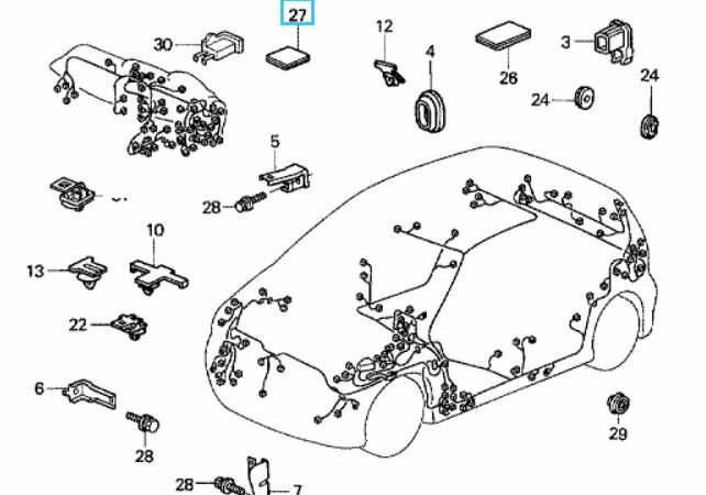 Пластер, жгут проводов (50х50); Артикул Honda/Acura: 91902S3N003 (Оригинал)