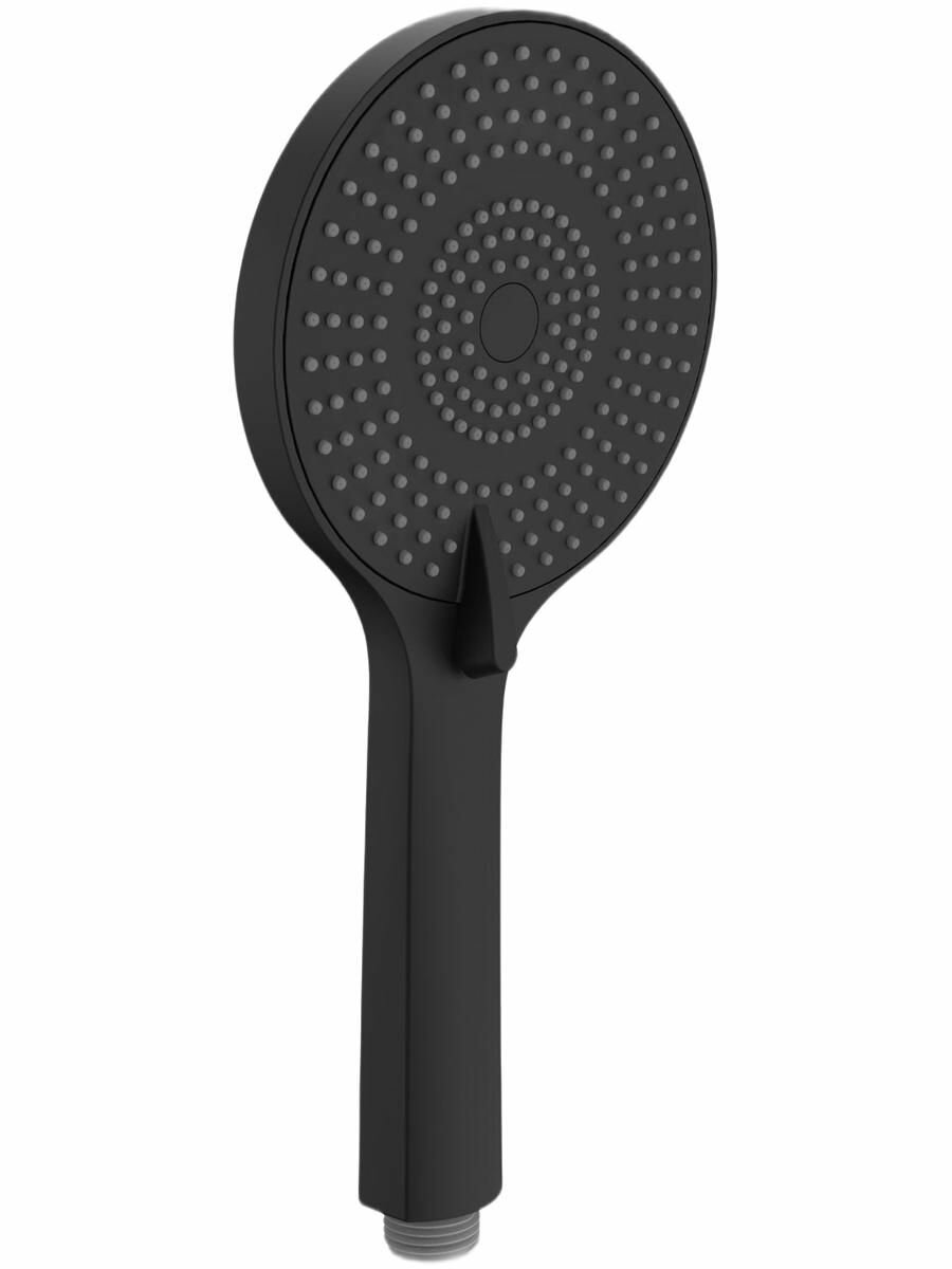 Душевая лейка KAISER 3-х режимная, 253*120мм, Чёрный матовый