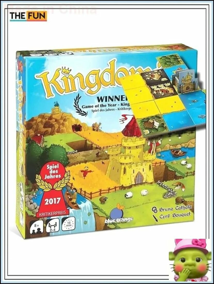 Настольная Карточная Игра Настольная Kingdomino Игра (Карточная) Новая Версия Игры
